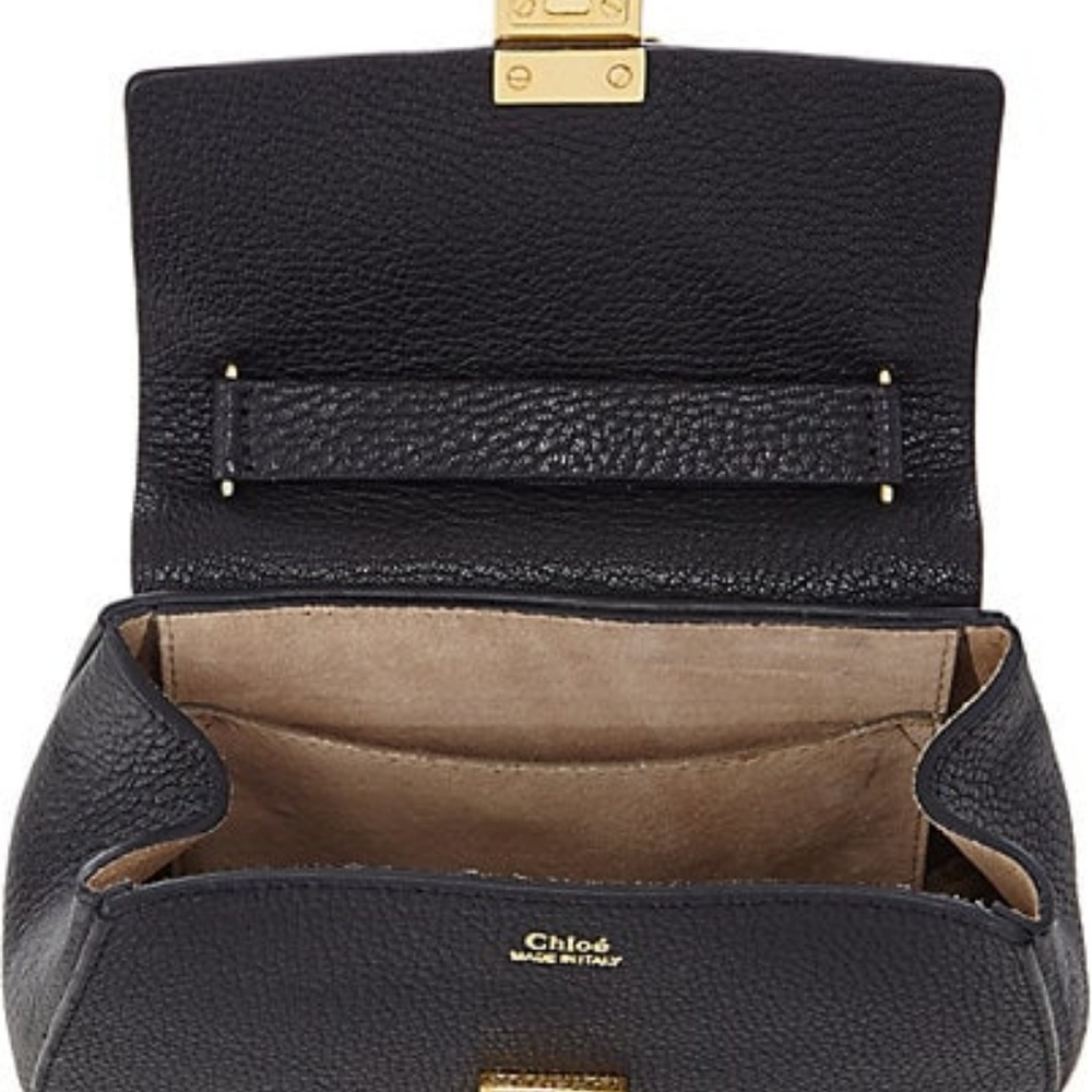 Chloe Drew Black Leather Medium Shoulder Bag - Gem